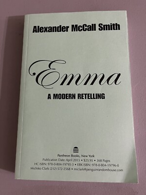 Emma Retelling Alexander Mccall Smith ARC - Advance Reader Copy Proof ...