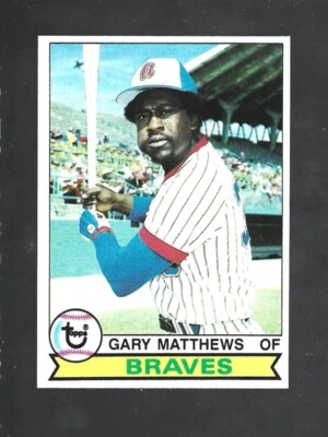 1979 Topps #85 Gary Matthews card, Atlanta Braves legend | eBay