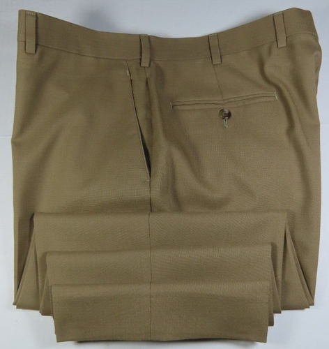 Jos.A.Bank Travelers Mens Pure Wool Light Brown Dress Slacks Pants ...