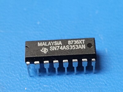 (2 PCS) SN74AS353AN TI Multiplexer, 2-Func, 4 Line Input, TTL, PDIP16 ...