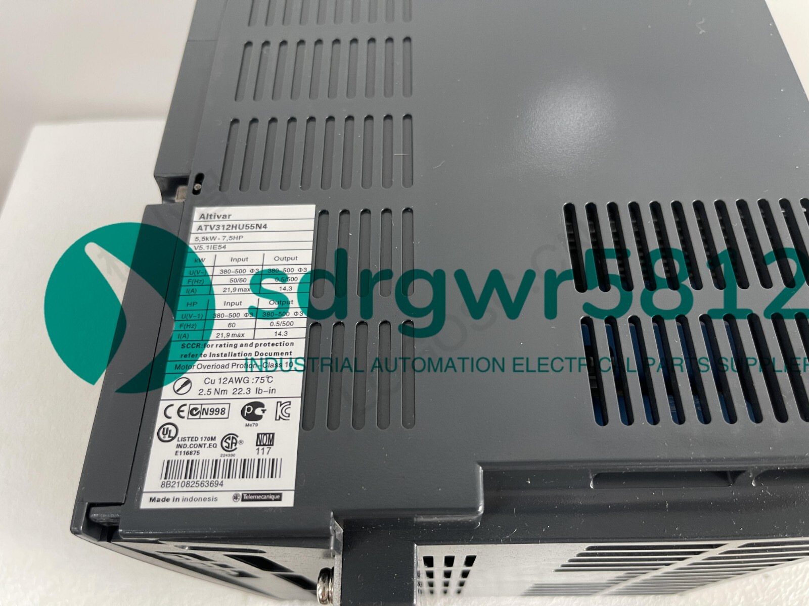 NEW Schneider Electric Altivar ATV312HU55N4 Variable Speed Drive 5.5 kW ...