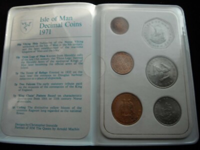 ISLE OF MAN DECIMAL 6 COINS SET 1971 | eBay UK
