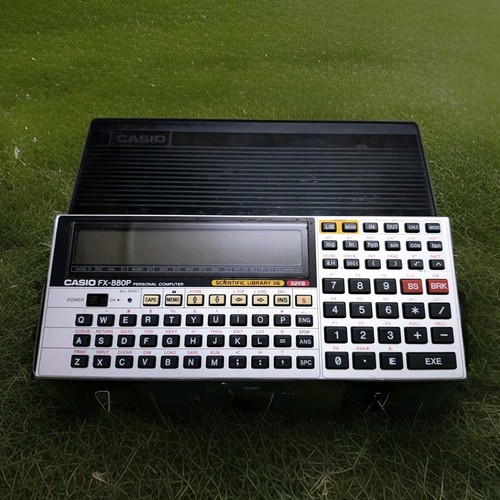 CASIO FX-880P Personal Computer Calculator 116 lib 32k Basic ( Working ...
