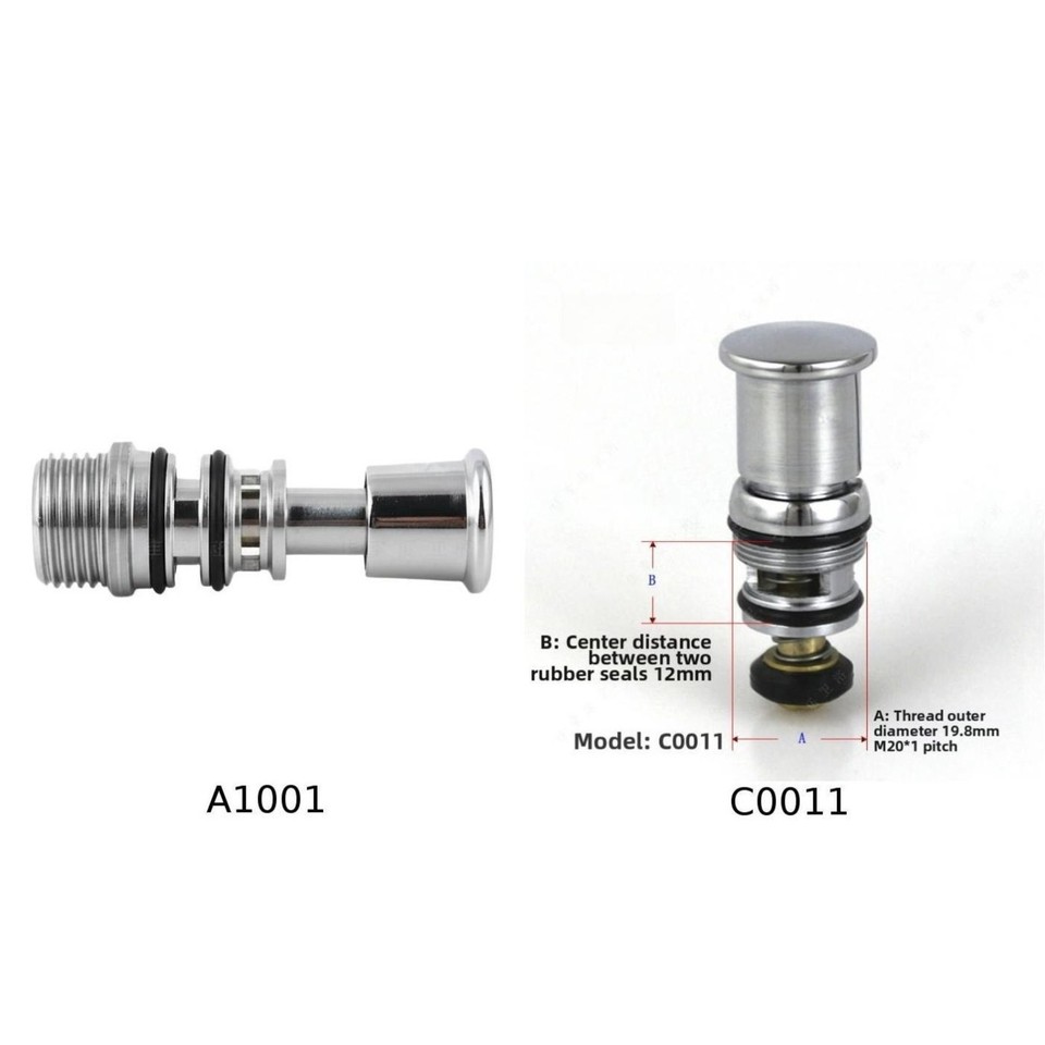 Brass Core Spring Water Divider for Bathtub Faucet Triple Water Control ...