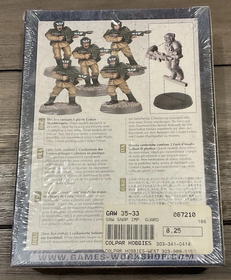 Warhammer 40K Imperial Guard Chadians 5 Figures, Unpainted Sealed New ...