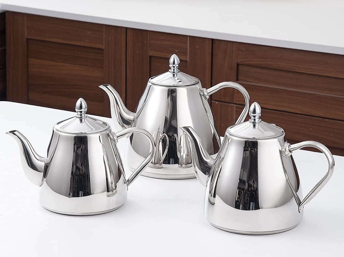 Tea Infuser SANQIAHOME 1500ml Stainless Steel Teapot - Copper Finish ...