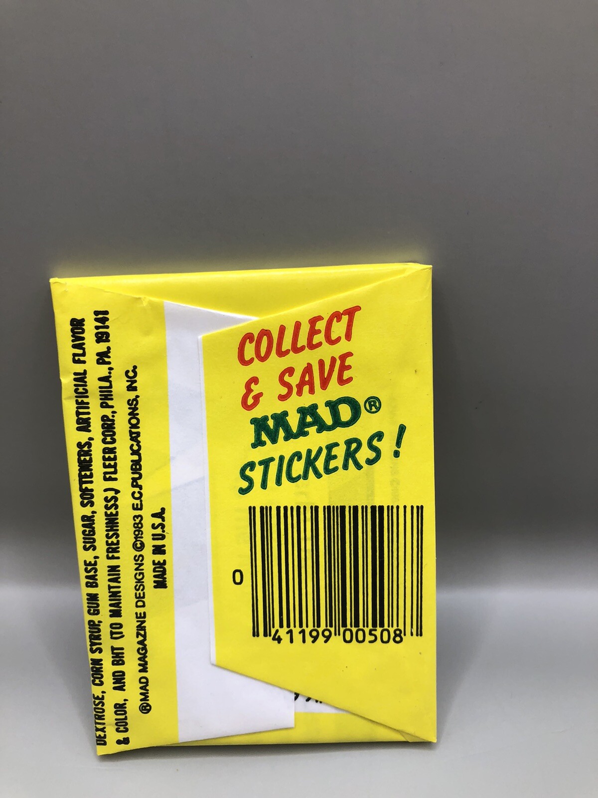 1983 Fleer Goes MAD STICKERS (1) Unopened Wax Pack. (1) Pack. Vintage ...