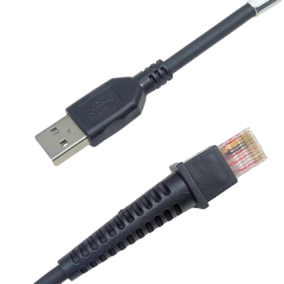 Datalogic U-00006529052 USB Code Scanner Gun Data Cable Charging Spring ...