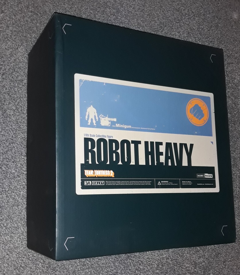 Valve Team Fortress 2 TF2 ThreeA 3A BLUE Robot Heavy 1/6 Figure - USED ...