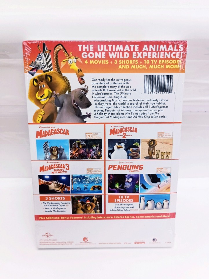 Madagascar: The Ultimate Collection (DVD) Complete Box Set OOP HTF NEW ...