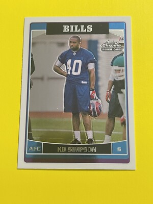 2006 Topps Chrome #214 Ko Simpson Bills Rookie RC South Carolina ...