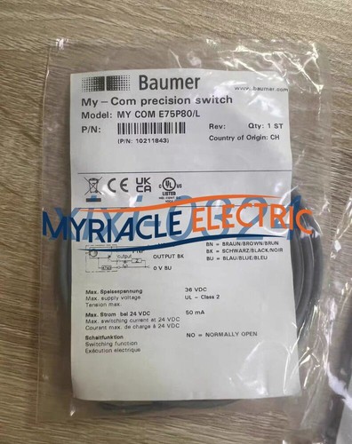 1pcs NEW Baumer MY-COM E75P80/L The micro switch DHL shipping | eBay