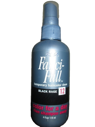 Roux Fanci-Full Temporary Haircolor Rinse #12 BLACK RAGE 4 oz spray | eBay