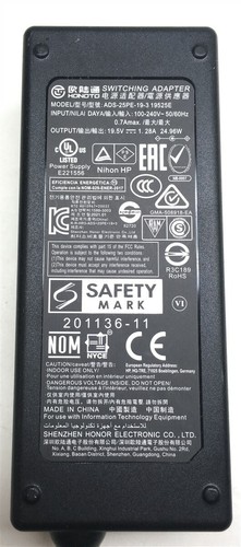 Honoto AC Adapter Power Supply for HP Monitor M22F M24F ADS-25PE-19-3 ...