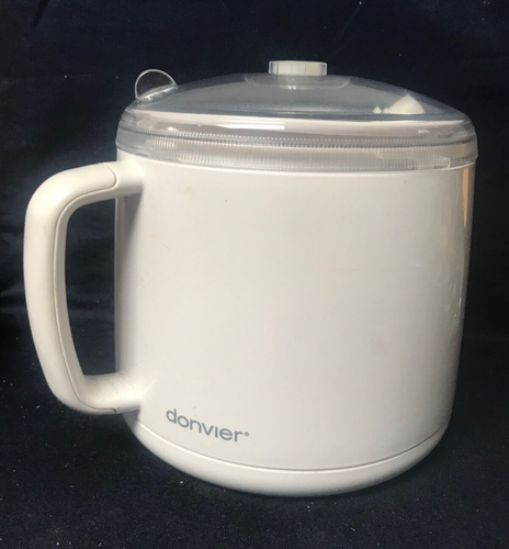Donvier Premier Ice Cream Maker, White, 1-Qt., Hand Crank No Box or ...