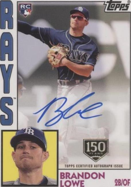 2019 Topps - 1984 Topps Baseball Autographs Brandon Lowe #84A-BL 150th ...