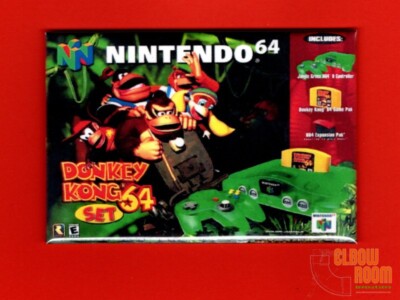 Nintendo 64 DK64 edition console box art 2x3" fridge/locker magnet ...