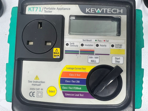 Kewtech kt71 Portable applince tester wa049300168126 | eBay UK