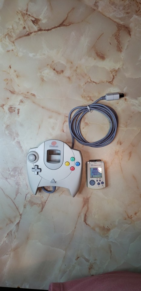 SEGA Dreamcast Controller with VMU Memory Card OEM White | eBay