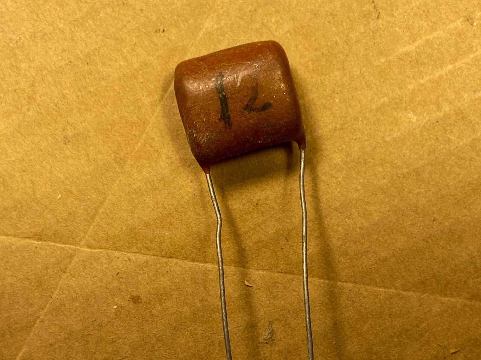 2 NOS Vintage 1970 Panasonic Brown Drop .022 uf 1kv Capacitors Guitar ...
