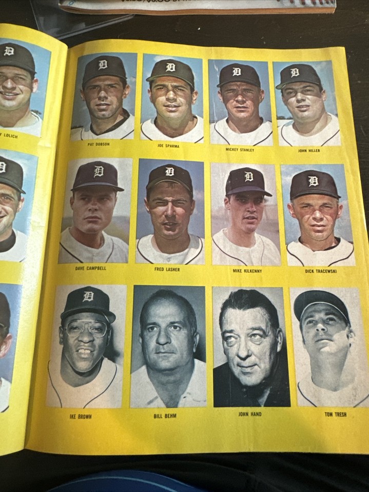 Vintage 1969 Detroit Tigers MLB Baseball Yearbook Early Old McClain Al ...