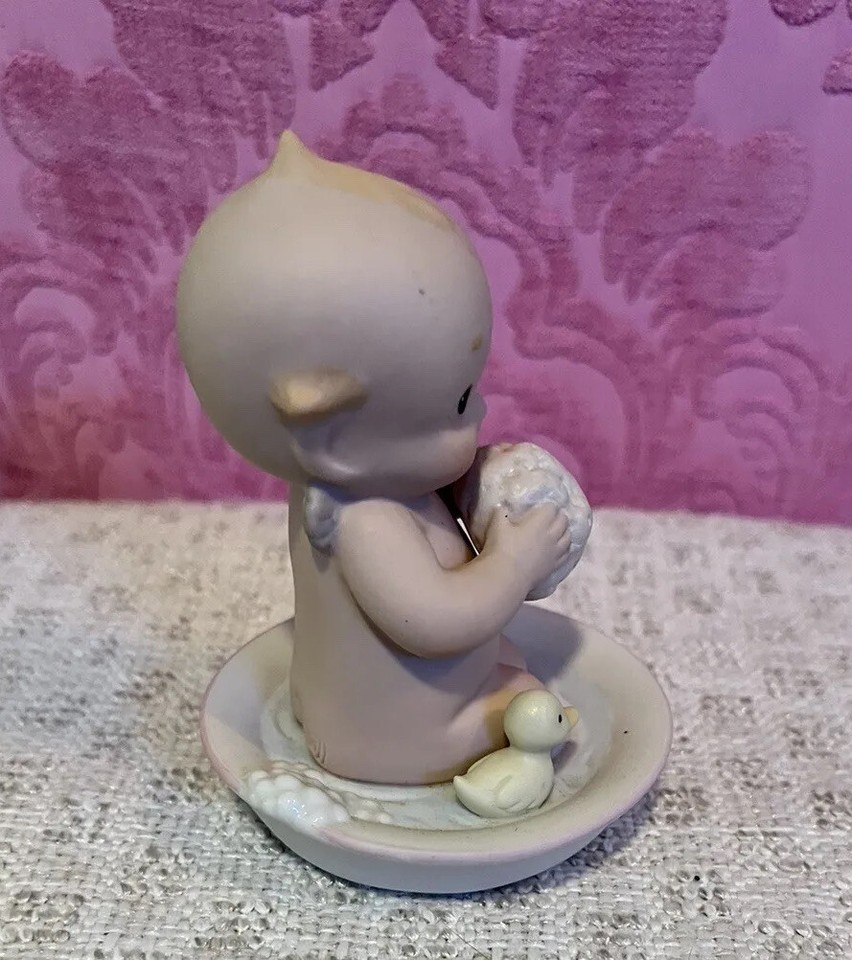 Enesco 1991 KEWPIE Bisque Doll Bath-time With Rubber Duckie | eBay