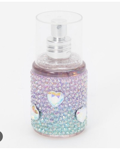 Claire’s Vanilla Scented Pink Blue Rhinestone Heart Bling Body Spray | eBay