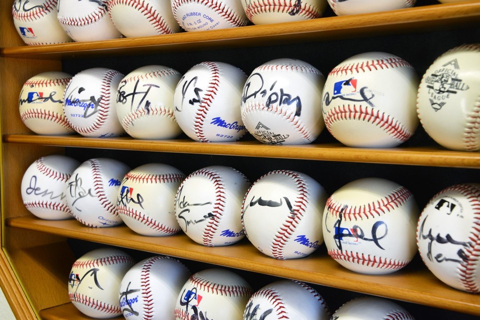 30 Baseball Ball Display Case Cabinet Holder Rack Home Plate Shaped w ...