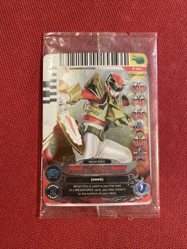 SDCC 2013 Red Ultra Megaforce Mighty Morphin Power Rangers Action Card ...
