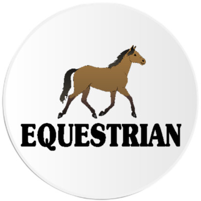 Equestrian Horse - 25 Pack Circle Stickers 3 Inch - Horseback Riding ...