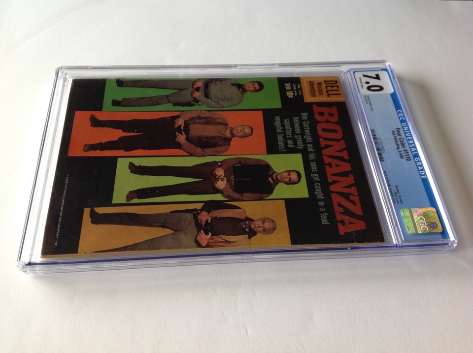 FOUR COLOR 1110 CGC 7.0 BONANZA 1ST ISSUE NBC TV HOSS LITTLE JOE DELL COMICS | eBay