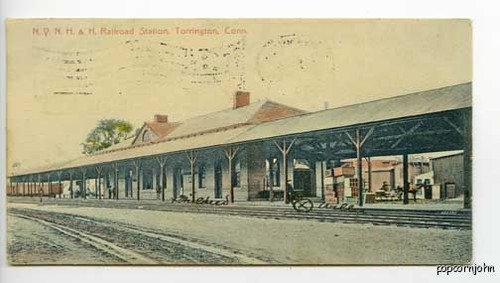 Torrington CT Railroad Train Station Depot Postcard | eBay