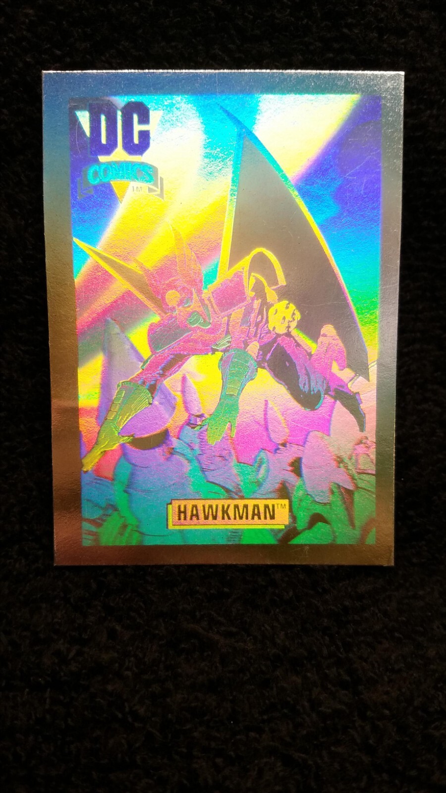 1992 IMPEL DC HOLOGRAM HALL OF FAME HAWKMAN #DCH6 SEE SCANS FOR GRADE ...