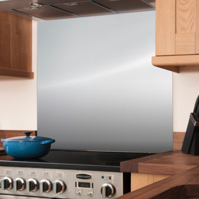 Aluminium Cooker Splashback Brushed Kitchen Hob Back Splash Back Plate ...