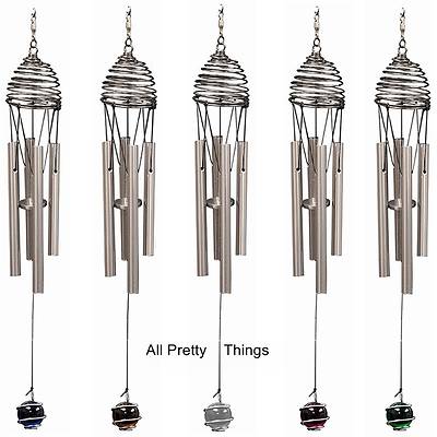 ANY TWO Iron Stop WIND CHIMES with COLOURED BALL (5 x Colours) for Wind ...