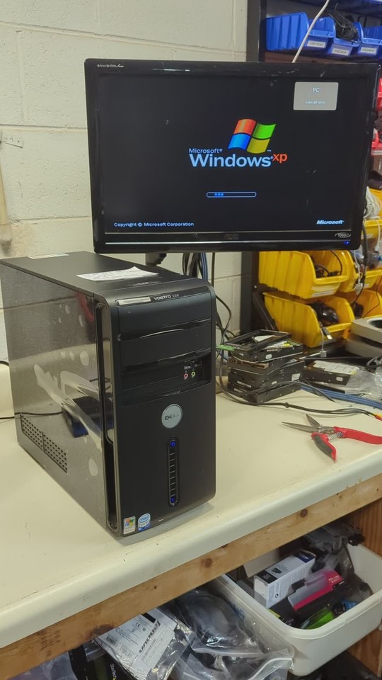 DELL VOSTRO 200 WIN XP CORE 2 DUO 1.8ghz RETRO GAMING PC 2gb ram 160gb ...