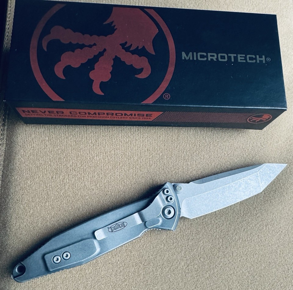 Microtech Socom Elite Weather grey Anodization, Apocalyptic Blade, Manual - NEW | eBay