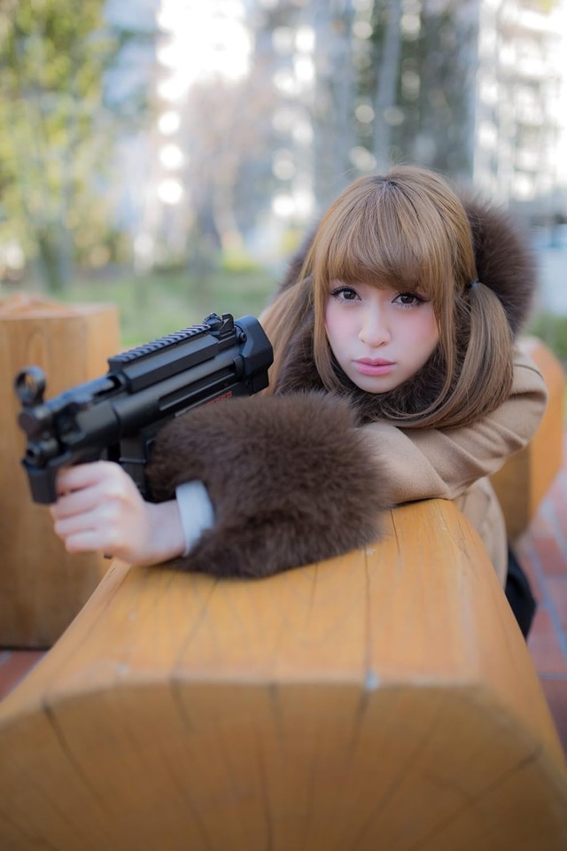 Photo book PIGTAILS & MACHINE GUN ponytails & uniform 148×210mm 128p ...