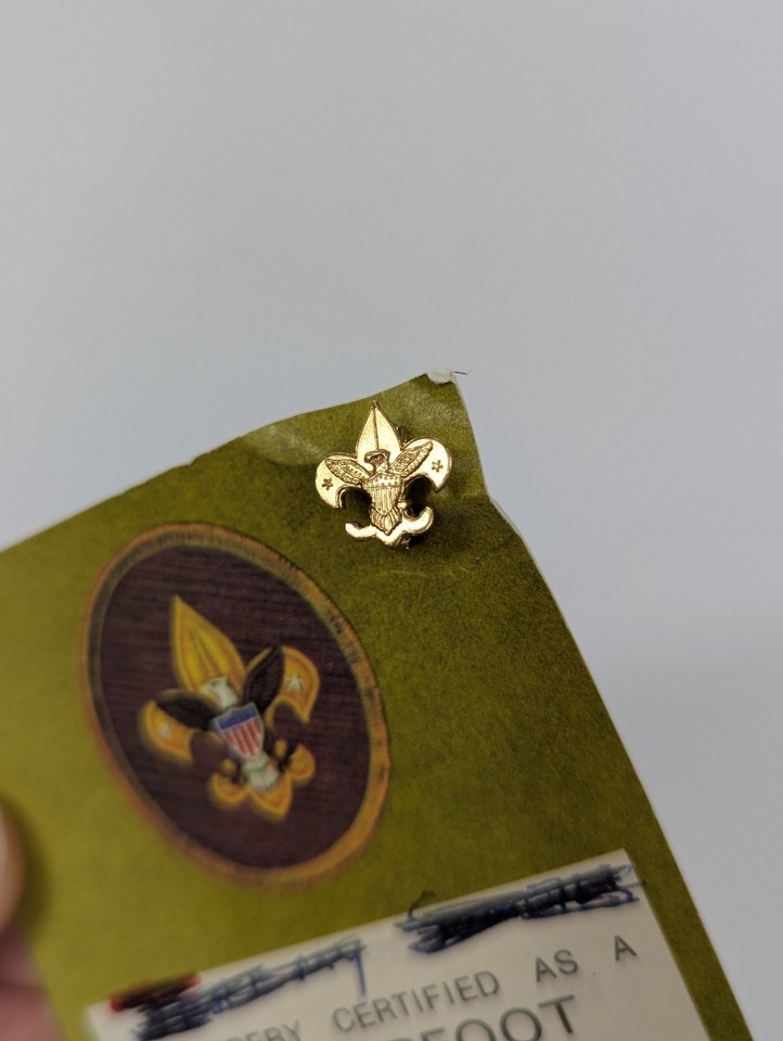 Boy Scouts of America BSA Tenderfoot Scout Pin and Certificate Vintage ...