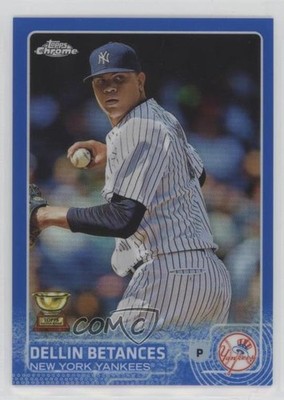 2015 Topps Chrome Blue Refractor 92/150 Dellin Betances #194 0x0k | eBay UK