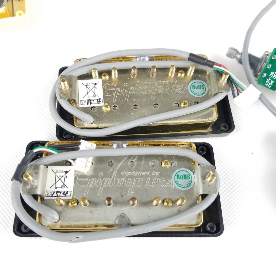 Original Genuine Epiphone Gold ProBucker Vintage Humbucker Pickup Set ...