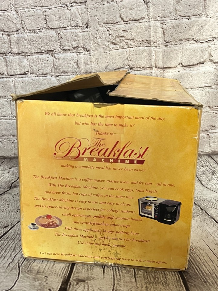 The Breakfast Machine-All in One Toaster Oven,coffee maker and fry pan ...