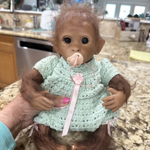 ASHTON DRAKE So Truly Real CLEMENTINE Needs A Cuddle Baby MONKEY Doll ...