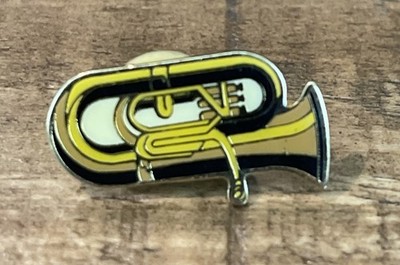 Tuba Euphonium Baritone Golden Lapel Pin Crown Awards | eBay