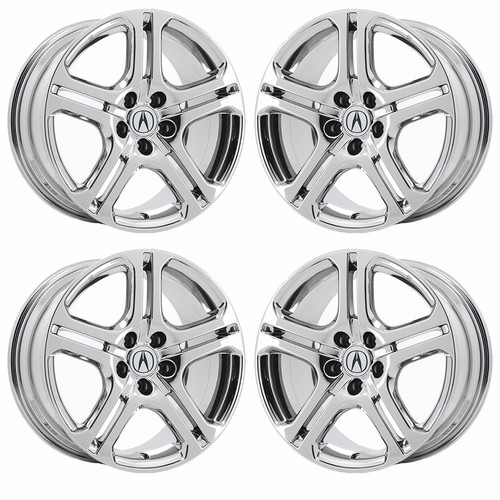 18" ACURA RL PVD BRIGHT CHROME WHEELS-C RIMS FACTORY OEM 71747 EXCHANGE ...