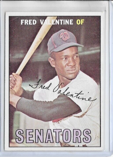 Fred Valentine Washington Senators 1967 Topps MLB Baseball #64 | eBay