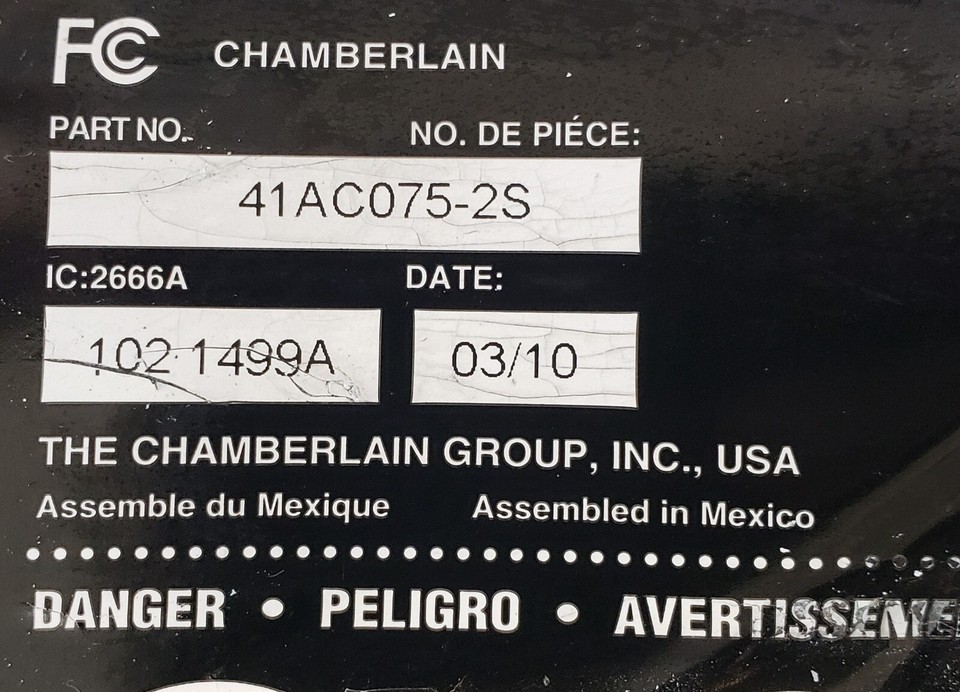 3275 41AC075-2S 14LG1062B 14GR1062B Chamberlain Garage Door large ...
