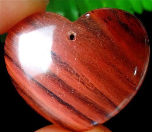 38x33x7mm Red Cherry Quartz Love Heart Reiki Pendant Bead BV62623 | eBay