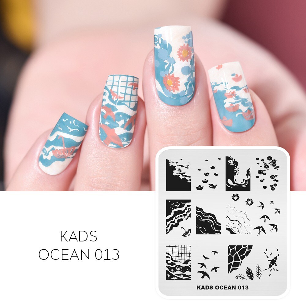 KADS New Stamping Plates Nail Art Stamp Stainless Steel Plate Stamp ...