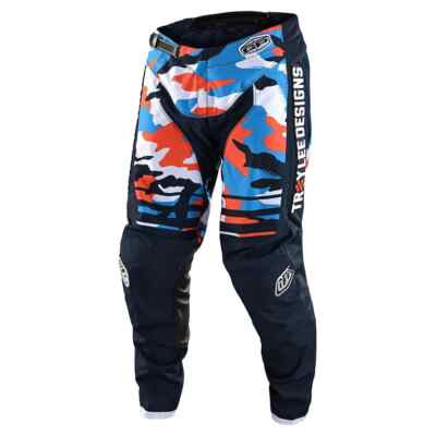 Troy Lee Designs TLD GP MX Motocross Pants Formula Camo Navy / Orange ...